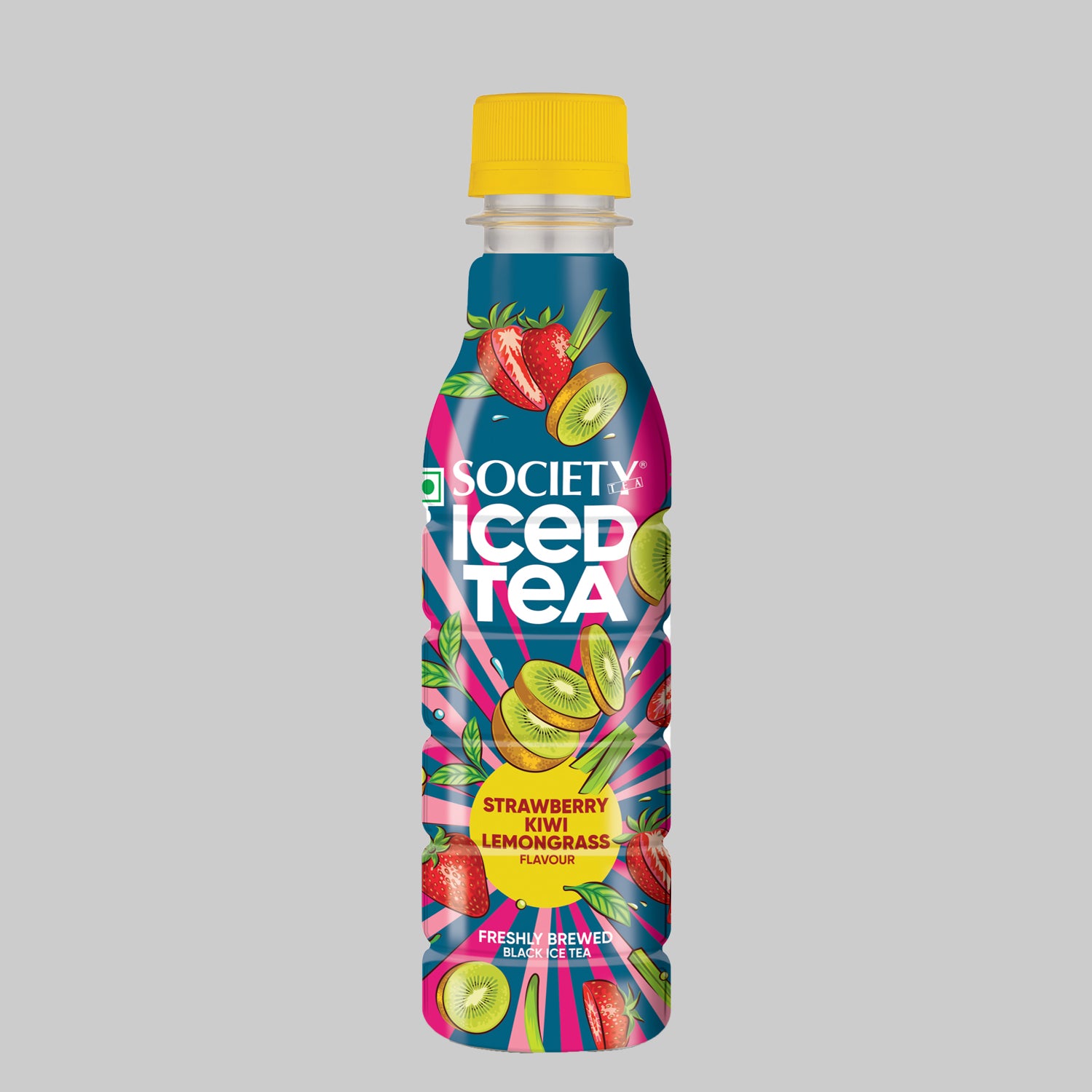 Buy Strawberry Kiwi Lemongrass Iced Tea Bottle – 250ml | Society ...