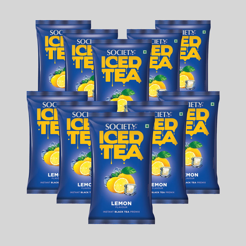 Lemon Black Iced Tea Premix - Pack of 11 | Society Tea