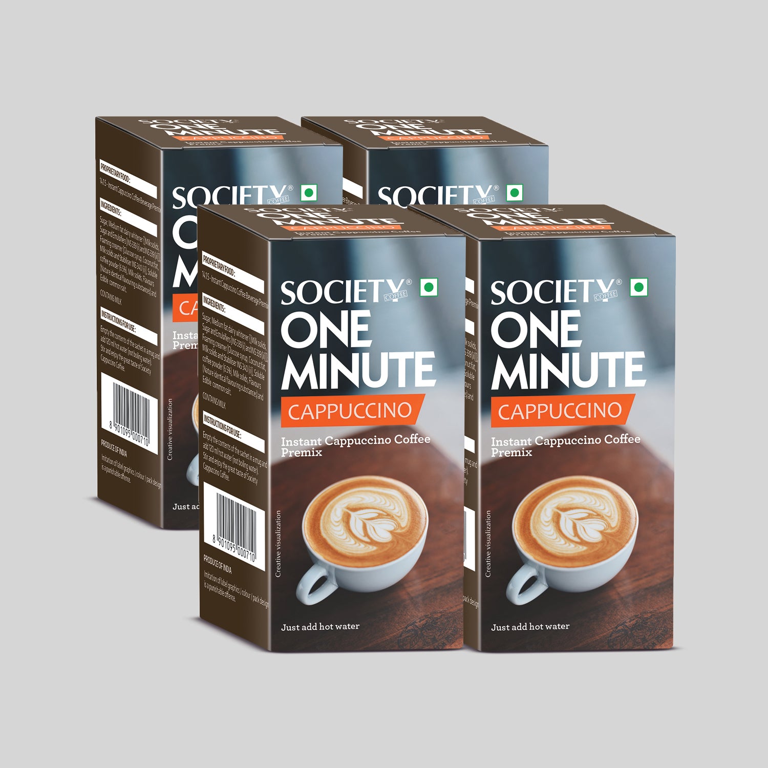 Cappuccino Premix Mono Carton - Pack of 4 – Society Tea